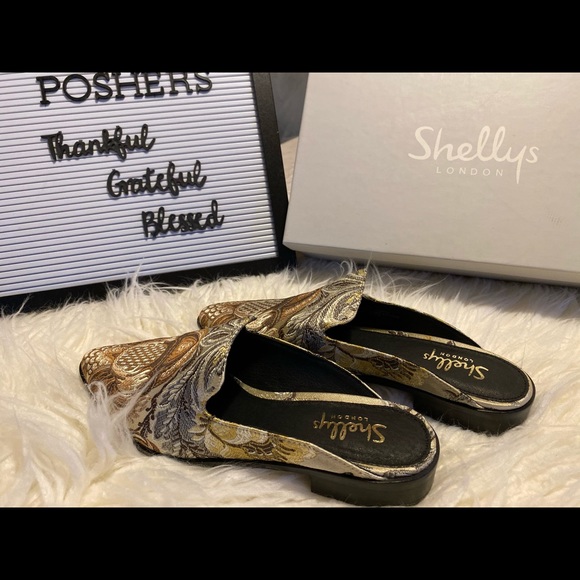 Shellys London | Shoes | Last Nib Shelleys London Beige Floral Cantara ...